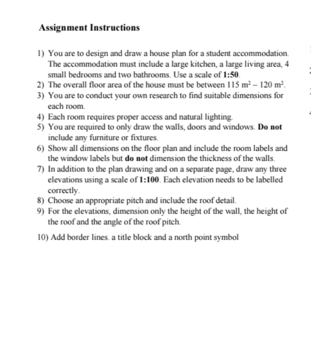 Solved Assignment InstructionsYou are to design and draw a | Chegg.com