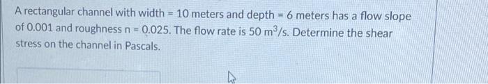 Solved A trapezoidal channel with side slope of 2H-1V has a | Chegg.com