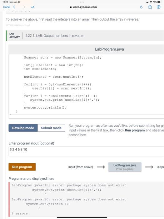 Solved 19:23 Mon Jun 27 Done