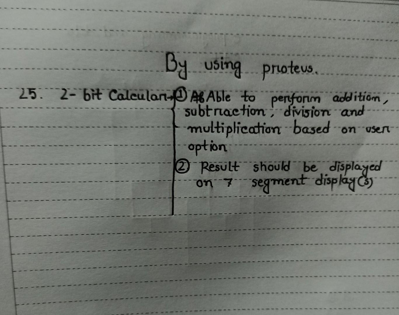 Solved By using proteus 25. 2-bit Calculane As Able to | Chegg.com