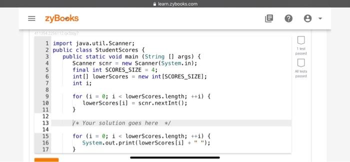 Solved Write A Loop That Subtracts 1 From Each Element In