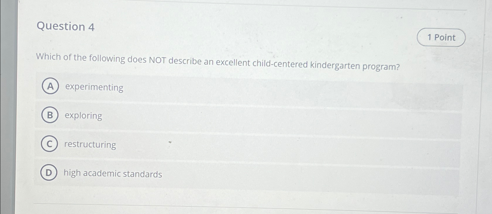 Solved Question 41 ﻿PointWhich of the following does NOT | Chegg.com