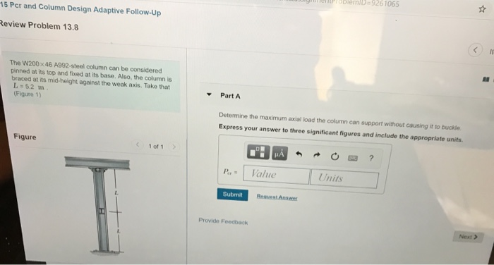 Solved gimenroblemlD 9261065 15 Pcr and Column Design | Chegg.com
