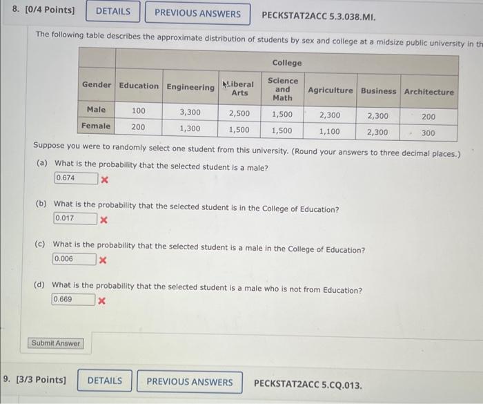 Solved Suppose you were to randomly select one student from | Chegg.com