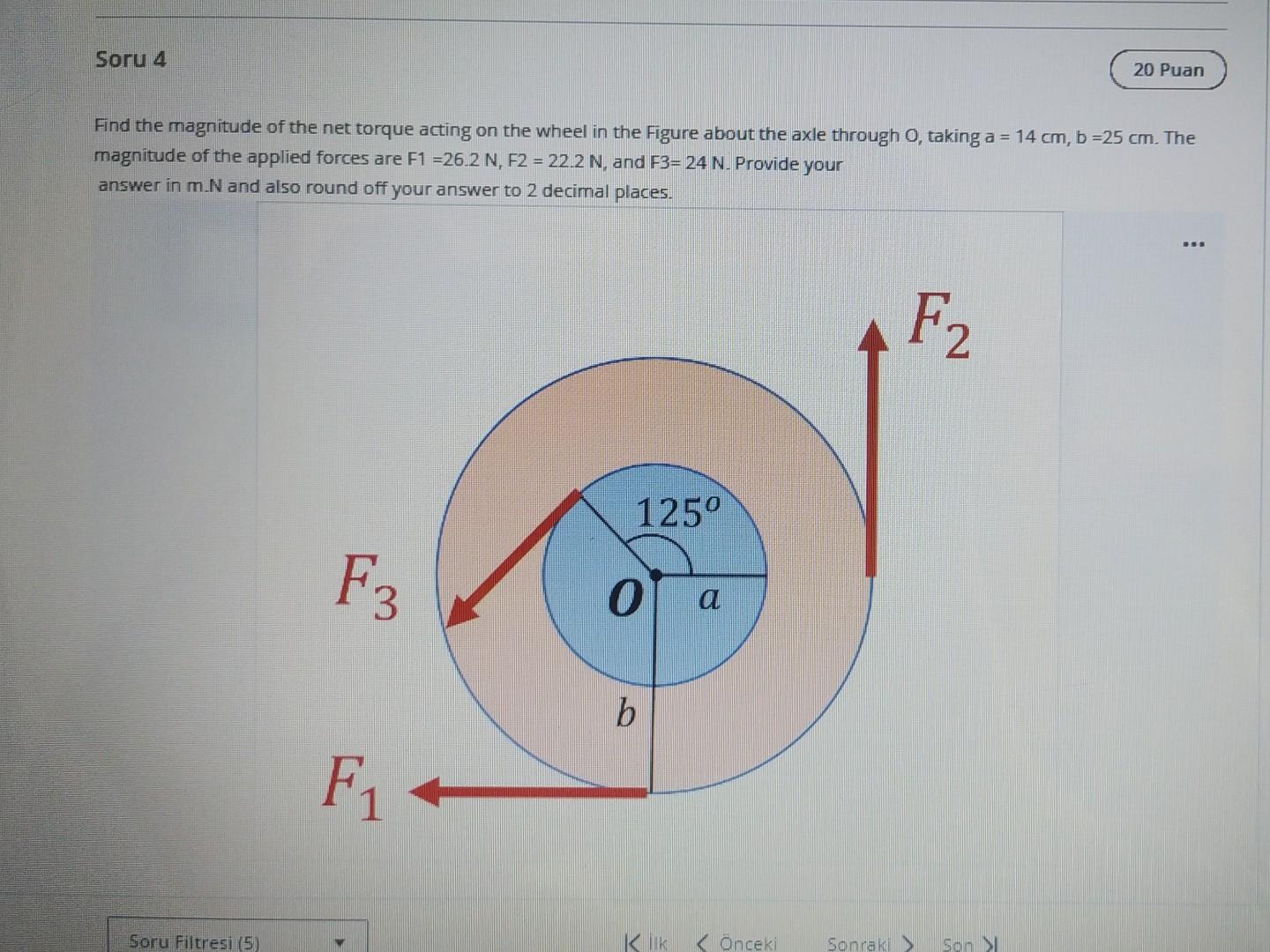 Solved Find the magnitude of the net torque acting on the | Chegg.com