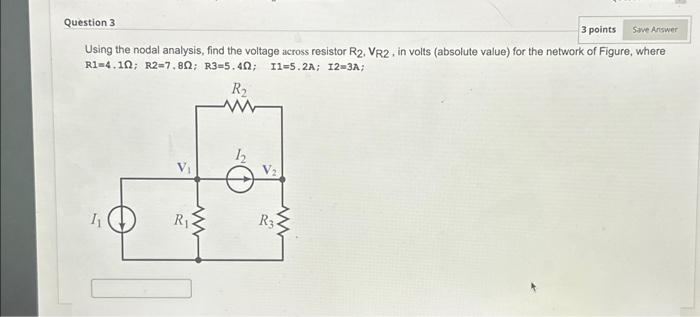 Solved Using the nodal analysis, find the voltage across | Chegg.com
