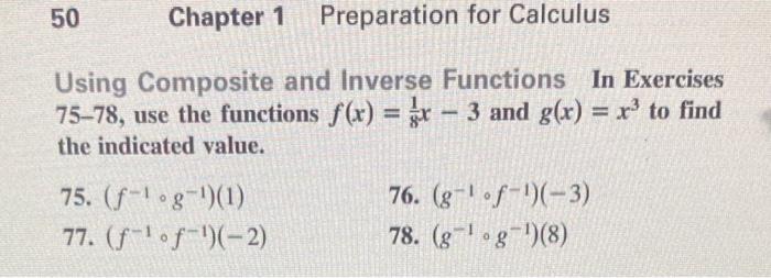 Solved Using Composite and Inverse Functions In Exercises | Chegg.com