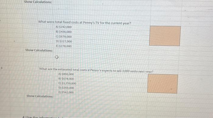 2 Write A Linear Cost Function Equation For Each Of