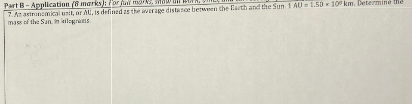 Solved An astronomical unit, or AU, ﻿is defined as the | Chegg.com