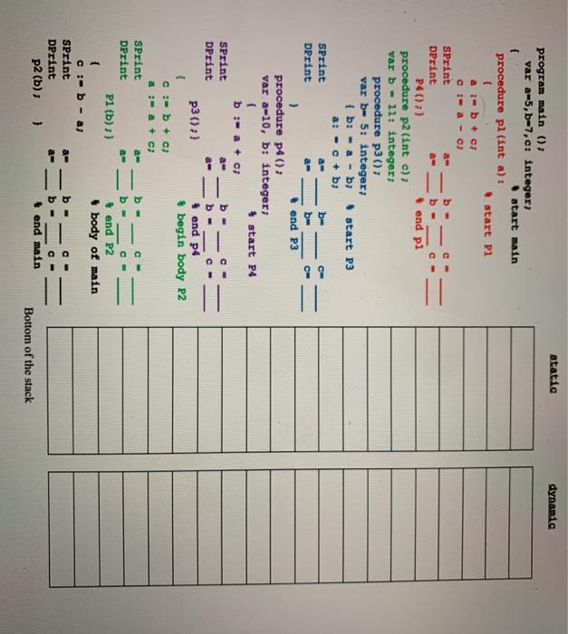 Solved 11. Show what would be printed at the points noted in | Chegg.com