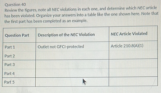 Solved Question 40Review the figures, note all NEC | Chegg.com
