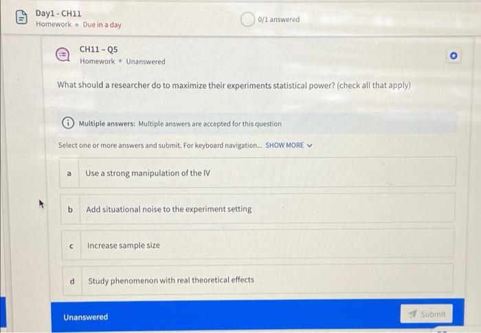 Solved Day1 - CH11 Homework . Due in a day 0/1 answered CH11 | Chegg.com