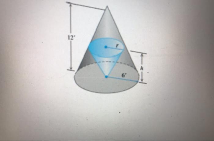 Solved The figure below shows 2 cones placed opposite one | Chegg.com