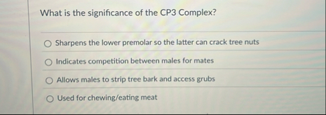 Solved What is the significance of the CP3 ﻿Complex?Sharpens | Chegg.com