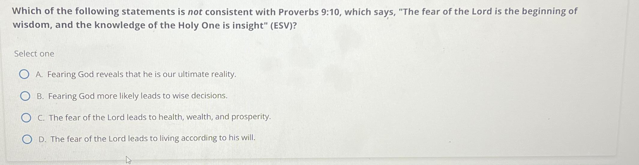 Solved Which of the following statements is not consistent | Chegg.com