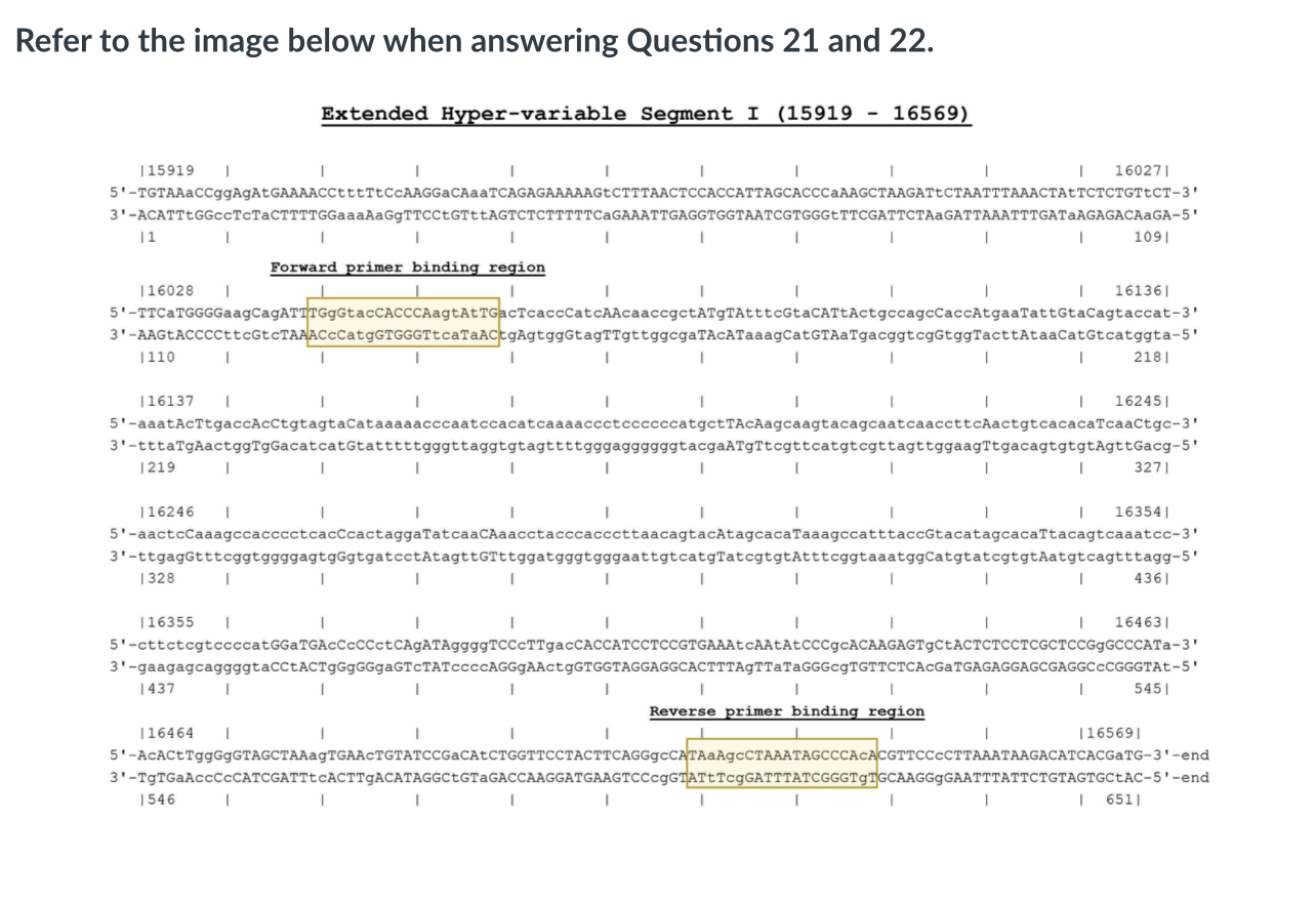 Solved Extended Hyper-variable Segment I (15919 - 16569) | Chegg.com
