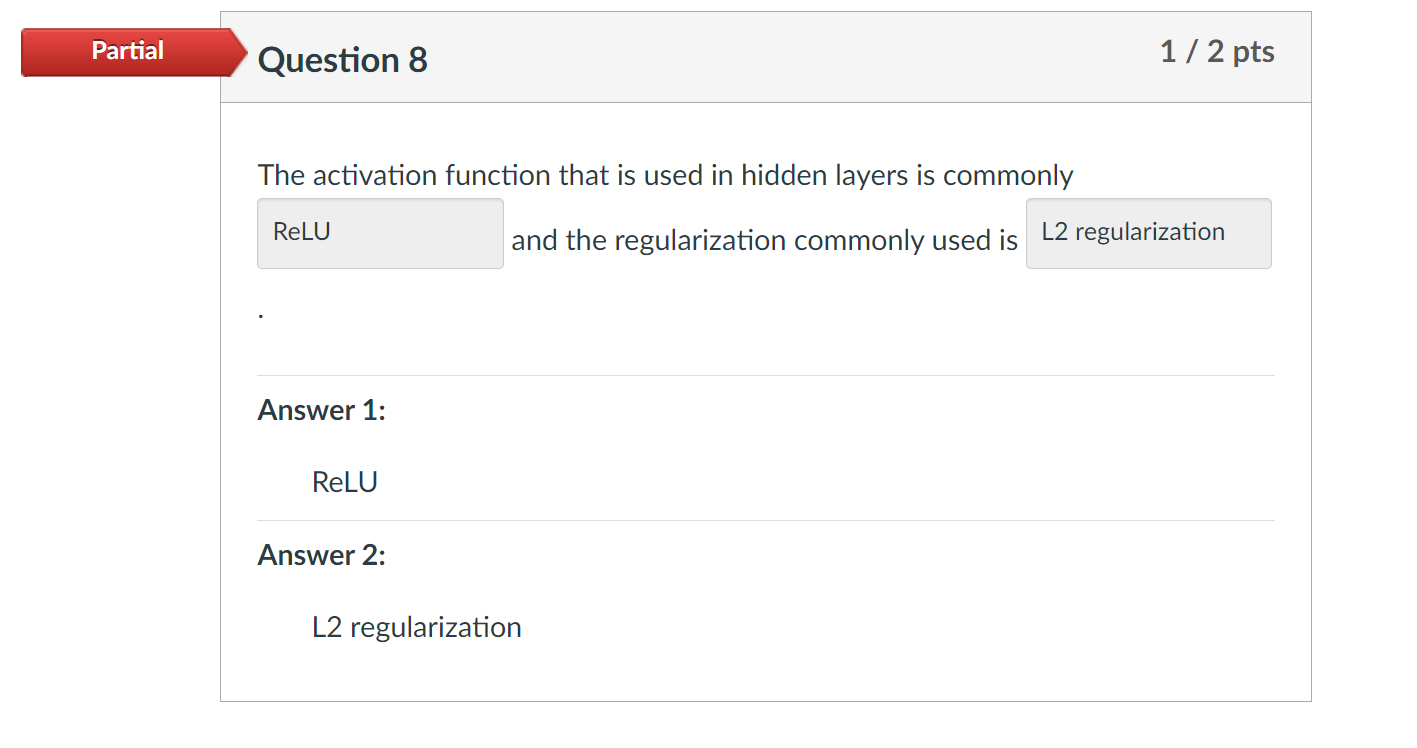 Solved Question 8The activation function that is used in | Chegg.com