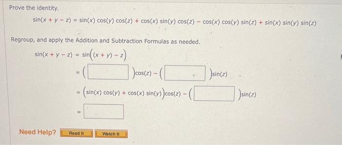 Solved Prove the Identity. | Chegg.com