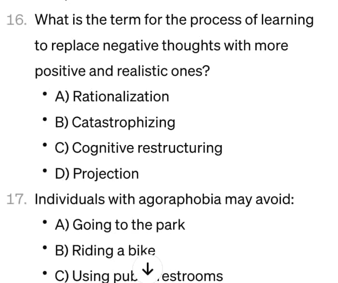 Solved What is the term for the process of learning to | Chegg.com