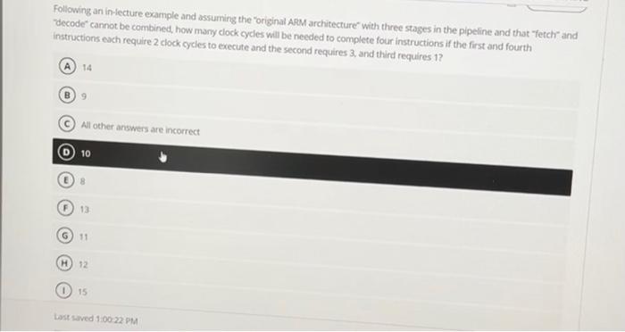 Following an in-lecture example and assuming the | Chegg.com
