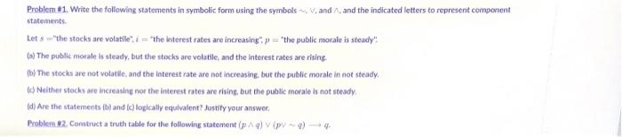 [Solved]: Problem ( $ 1 ). Write the following statement