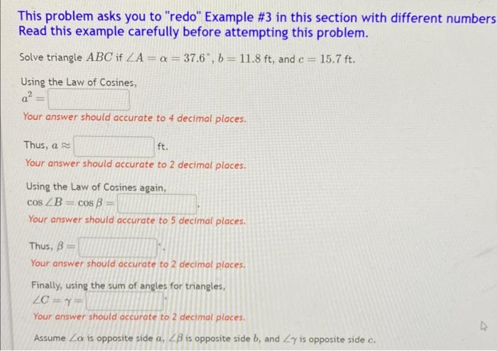 Solved This problem asks you to "redo" Example #3 in this | Chegg.com