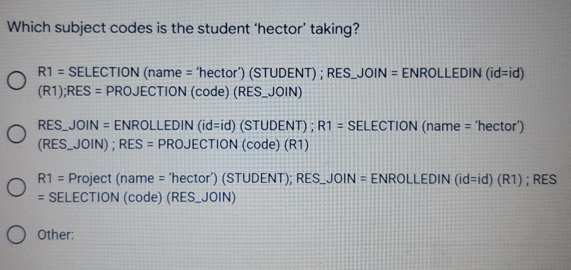 Solved Part2 - Relational Algebra queries - Given the below | Chegg.com