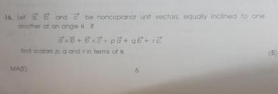 Solved It vec(a),vec(b) and vec(c) be noncoplanat init | Chegg.com