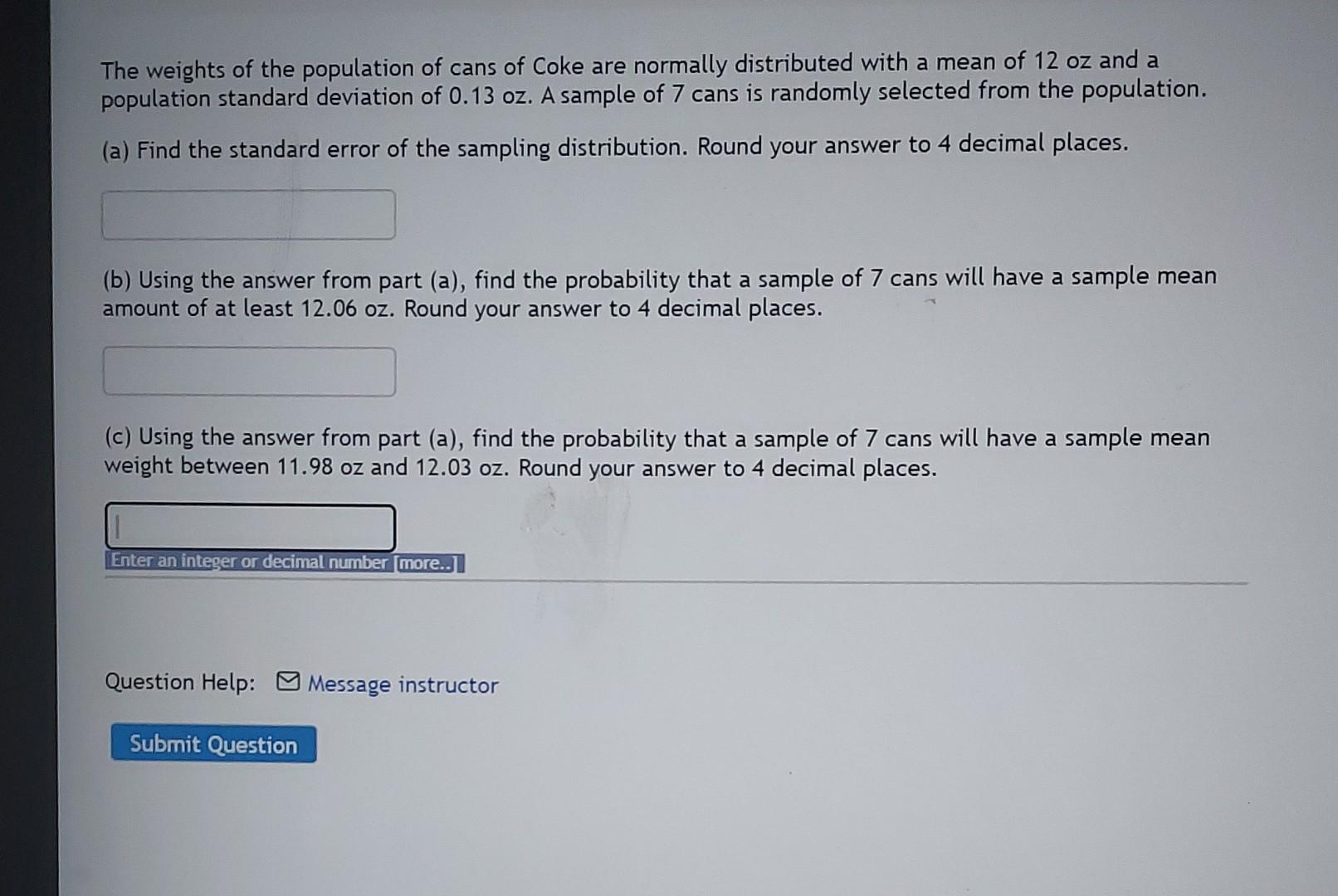 Solved (a) Find the standard error of the sampling | Chegg.com