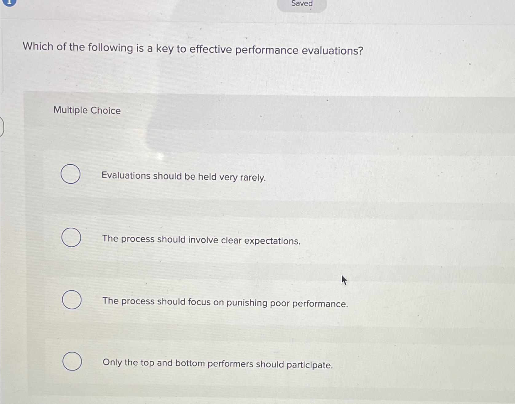 Solved Which of the following is a key to effective | Chegg.com