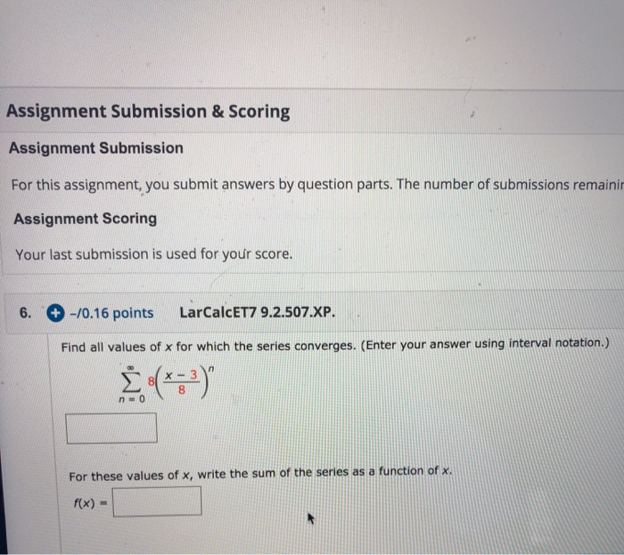 Solved Assignment Submission & Scoring Assignment Submission | Chegg.com
