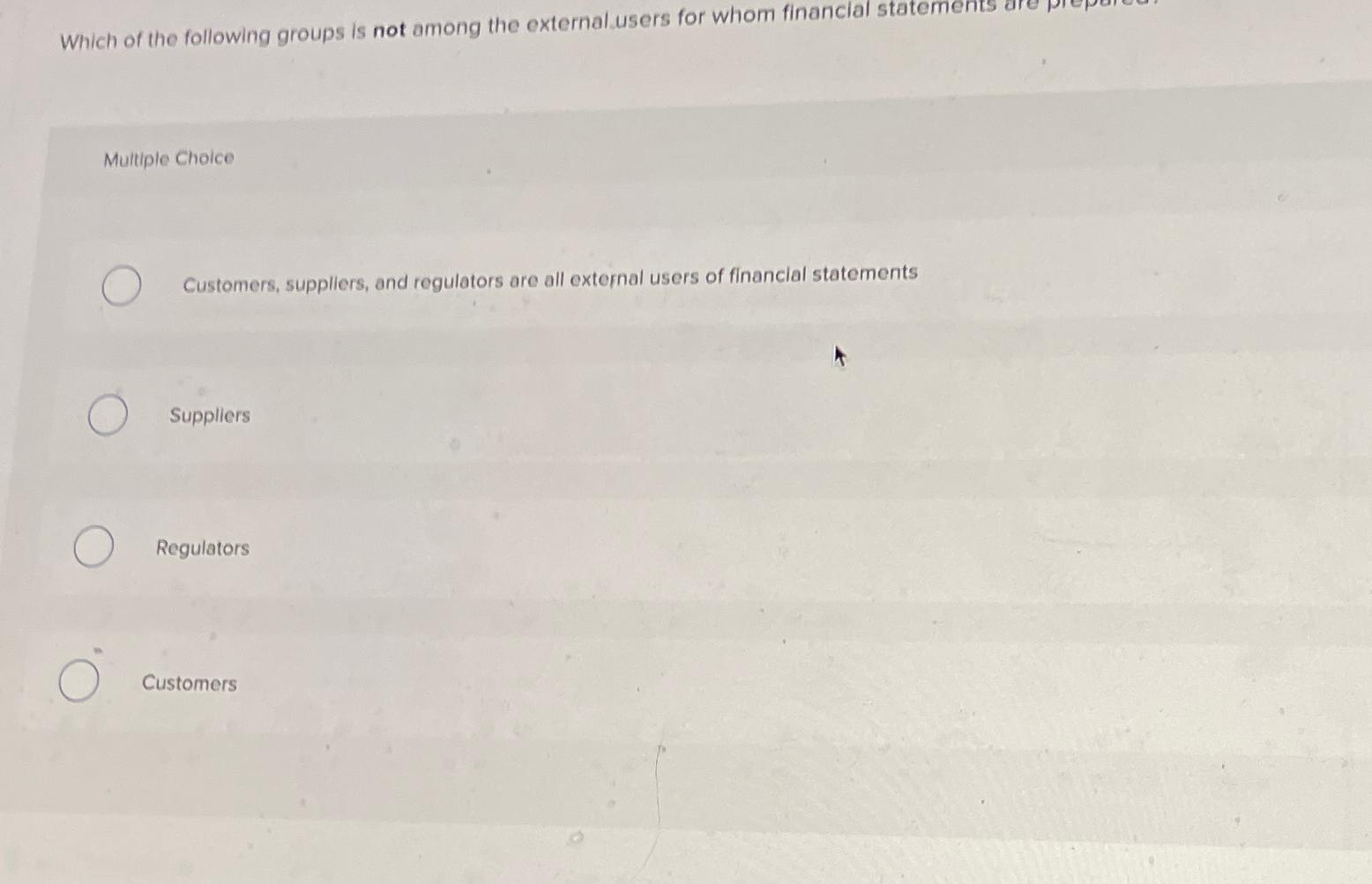 Solved Which of the following groups is not among the | Chegg.com
