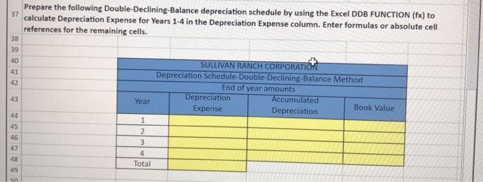 Solved Calculating Different Depreciation Methods using | Chegg.com