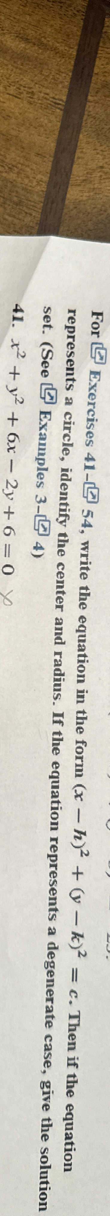 Solved For Exercises 41, ﻿write the equation in the form | Chegg.com