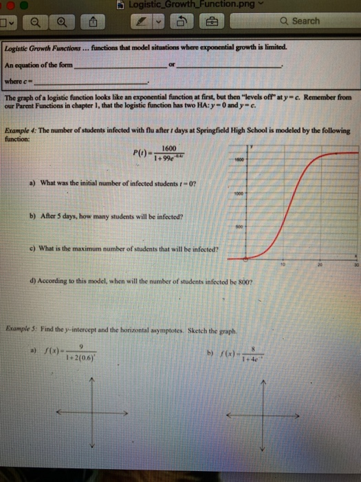 Solved Logistic_Growth Function.png DP Q Search Logistic | Chegg.com