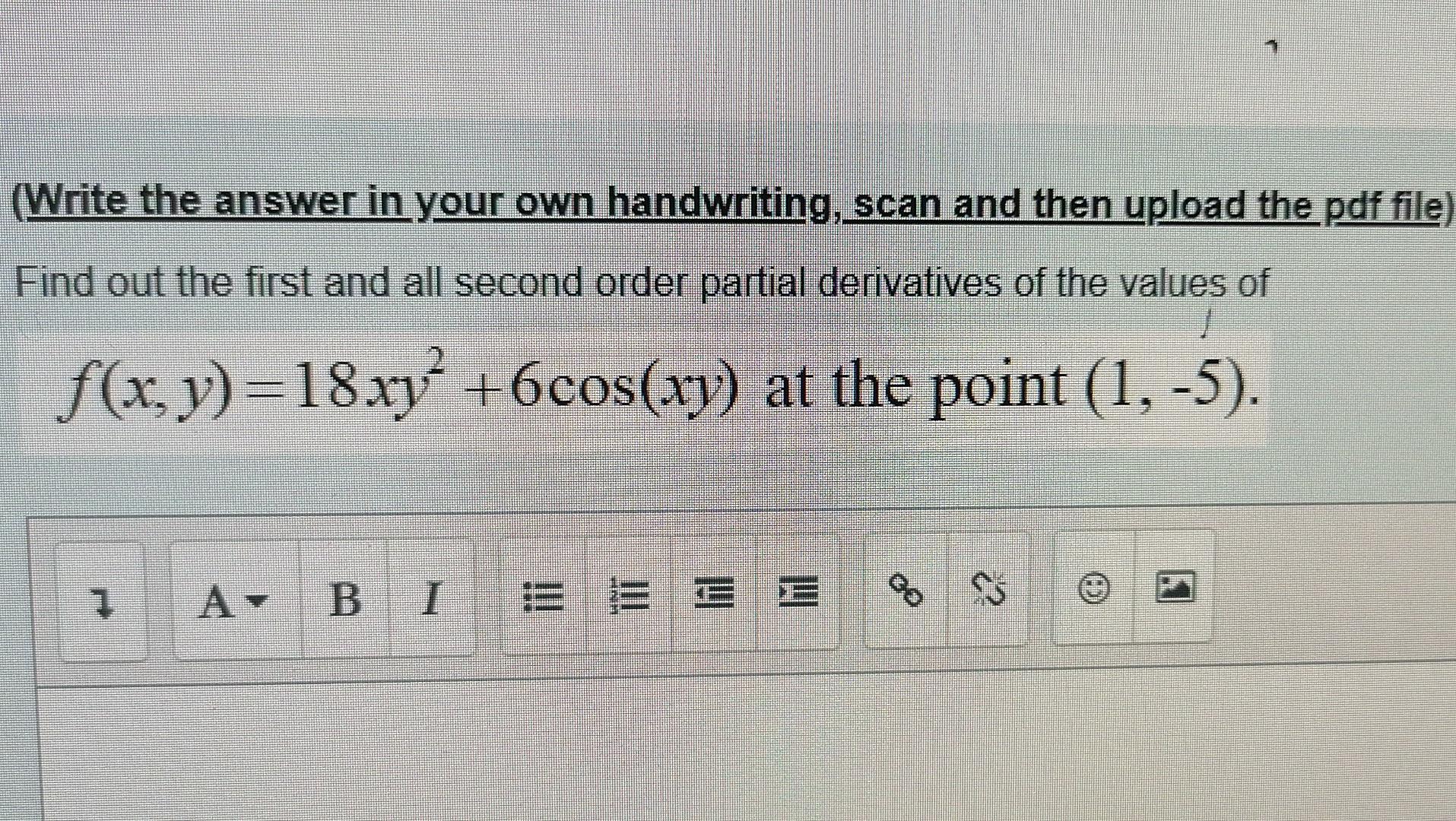 Solved (Write the answer in your own handwriting, scan and | Chegg.com