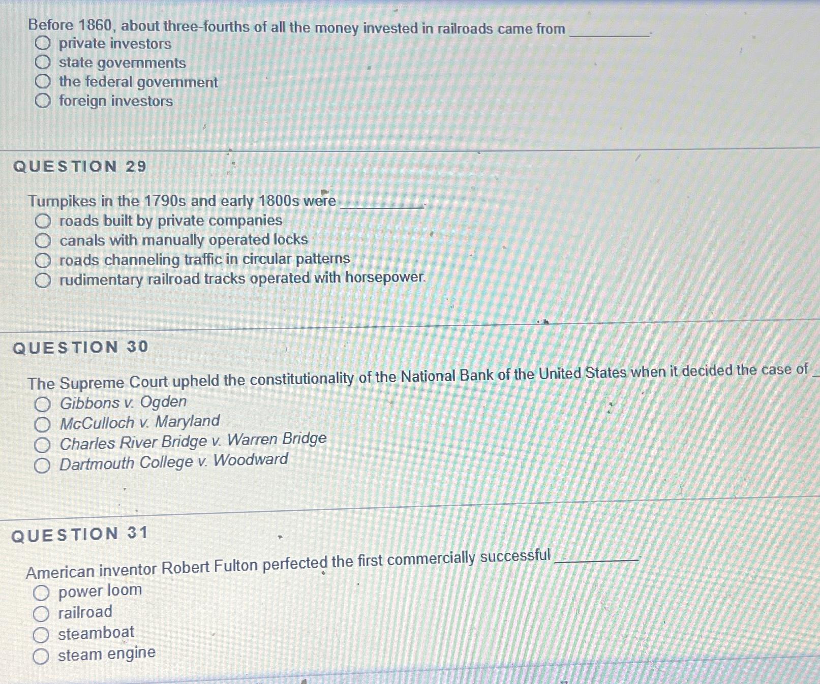 Solved Before 1860, ﻿about three-fourths of all the money | Chegg.com