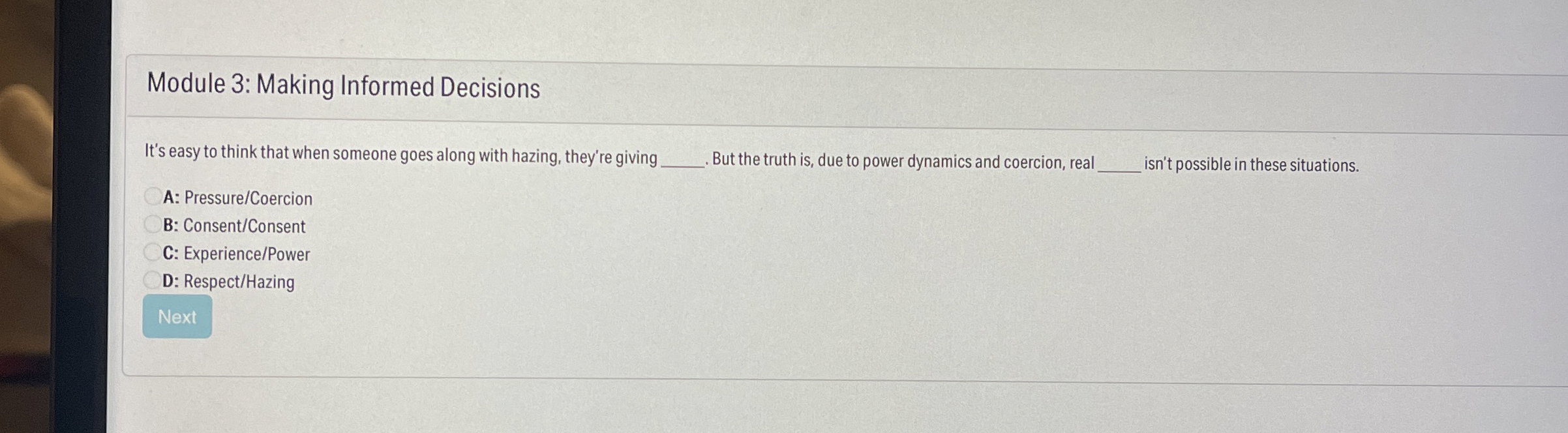 Solved Module 3: Making Informed DecisionsIt's easy to think | Chegg.com