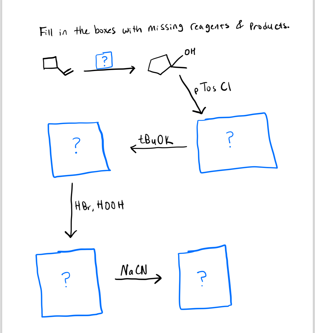 Solved Organic Chemistry - ﻿Fill in the boxes with missing | Chegg.com