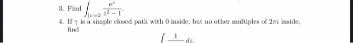 Solved Lab 3. Find 4. Ify is a simple closed path with 0 | Chegg.com