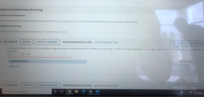 Solved assignment Submission & Scoring signment Submission | Chegg.com