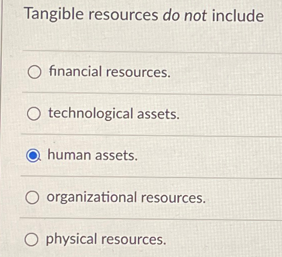 Solved Tangible resources do not includefinancial | Chegg.com