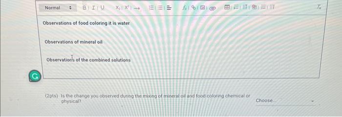 Solved Record your observations for the mixing of mineral | Chegg.com
