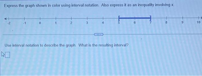 Solved Express the graph shown in color using interval | Chegg.com
