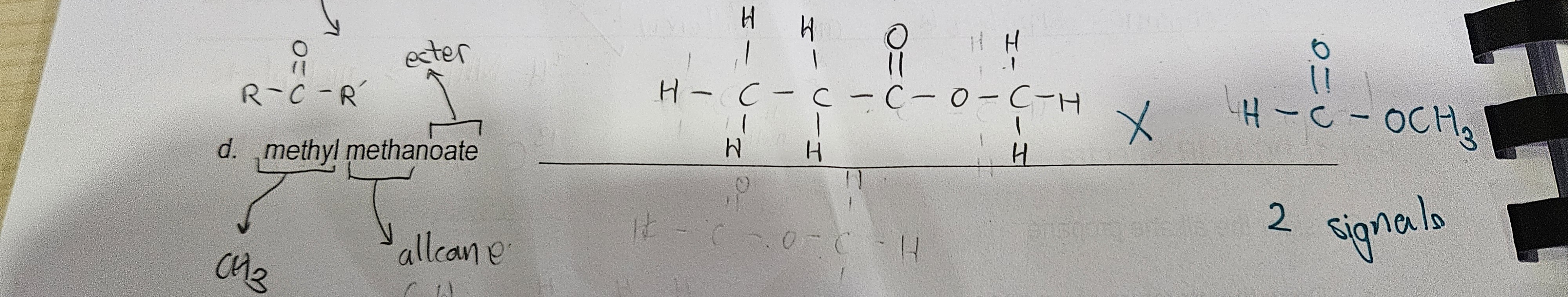 Solved How do I draw the structure of methyl methanoate? | Chegg.com