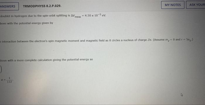 Solved Modern Physics Question. Compare the measured energy | Chegg.com
