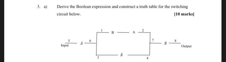 Solved 3. a) Derive the Boolean expression and construct a | Chegg.com