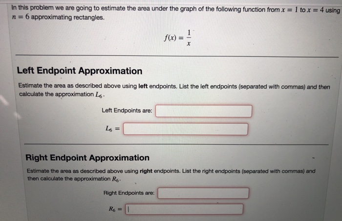 Solved In this problem we are going to estimate the area | Chegg.com