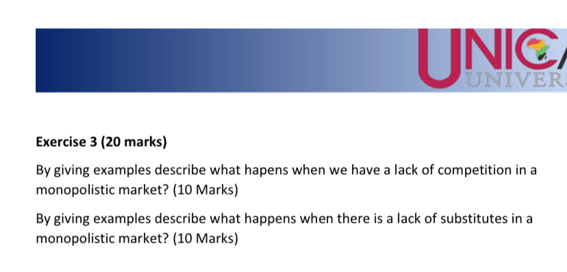 Solved Exercise 3 (20 ﻿marks)By giving examples describe | Chegg.com