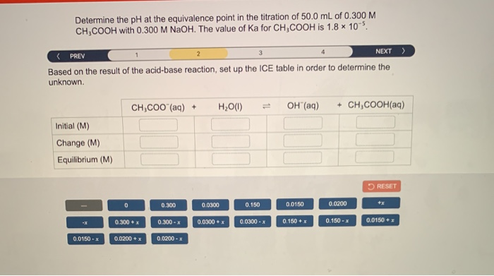 Solved: Determine The PH At The Equivalence Point In The T... | Chegg.com